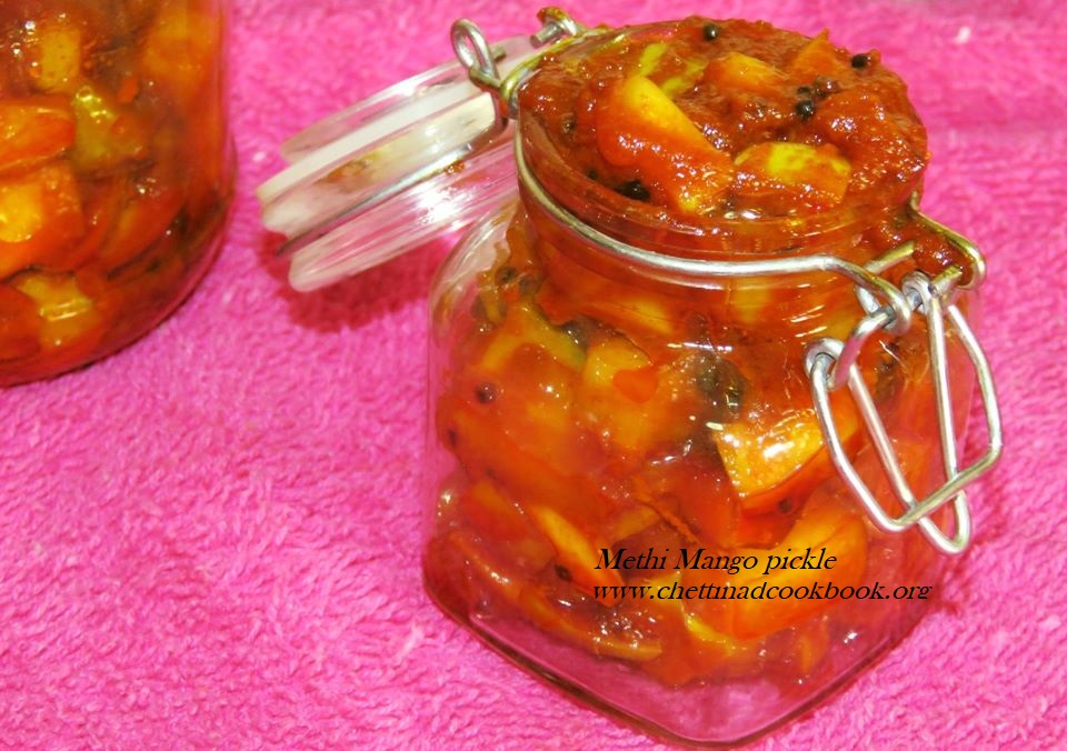 Methi Mango Pickle – Chettinad Cookbook – Learn and Serve